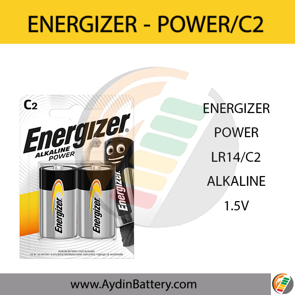باتری سایز متوسط آلکالاین انرجایزر ENERGIZER-C2 POWER – فروشگاه ...