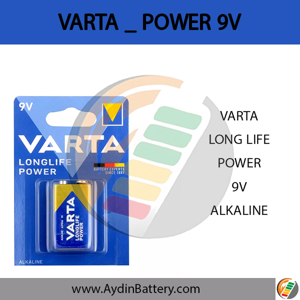 باتری کتابی آلکالاین وارتا VARTA- LONG LIFE POWER 9V – فروشگاه اینترنتی ...
